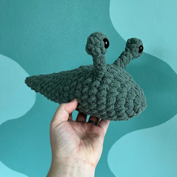 Gibs the Giant Weighted Slug and Pip the Baby Slug Crochet Pattern ...