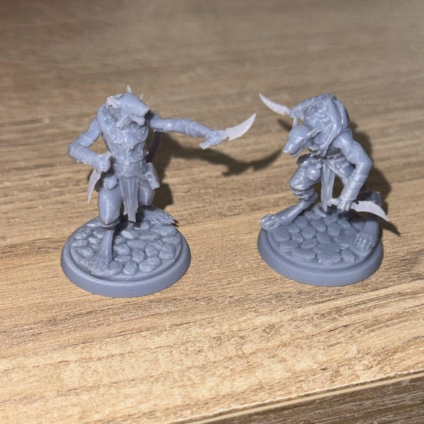 Elven Male Warrior | 3D Printed Miniature | 25mm Grid | Fantasy ...