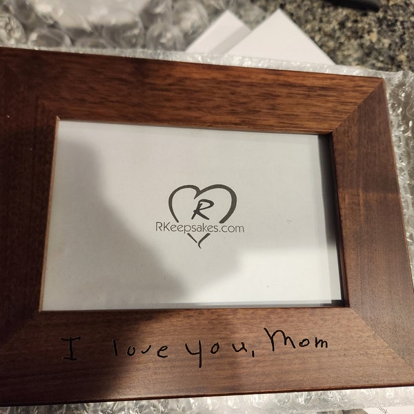 Handwriting Custom Engraved Picture Frame - Etsy