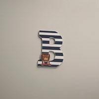 Custom Nursery Wooden Letters, Baby Nursery Letters Teddy Bear Theme ...