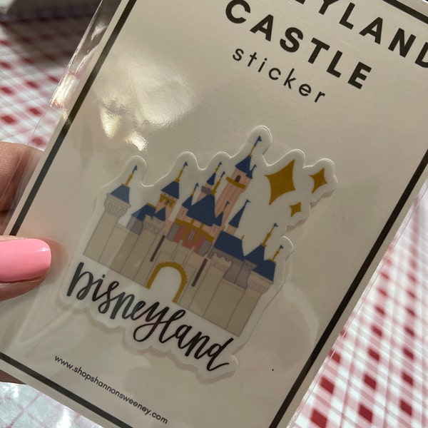 Disneyland Castle Sticker+ FREE SHIPPING, Disney Waterproof Sticker ...
