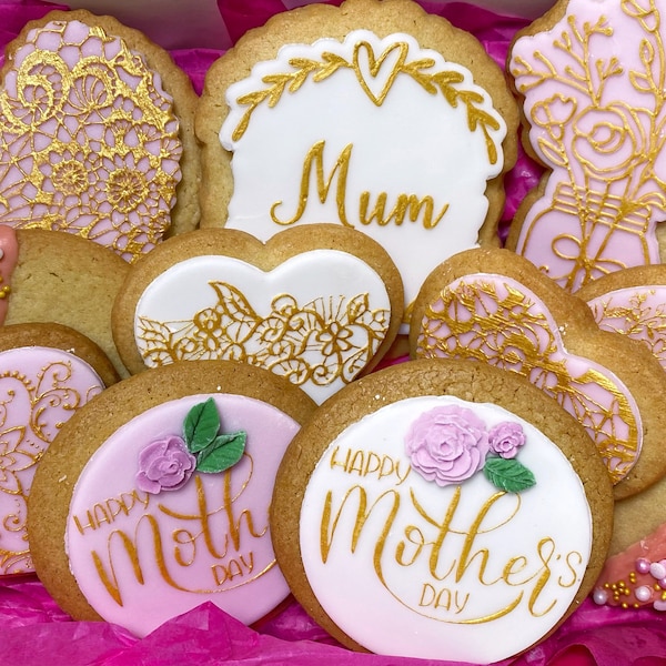 Jar of Flowers Cookie Cutter and Embosser, Happy Mother's Day, Mum ...