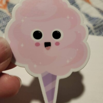 Cotton Candy Sticker // Food, Waterproof, Cute, Stationery, Kawaii ...