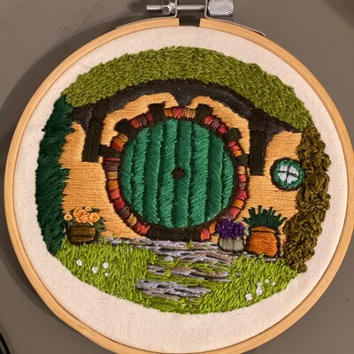 PDF Embroidery Pattern: Hobbit Door, Lotr - Etsy