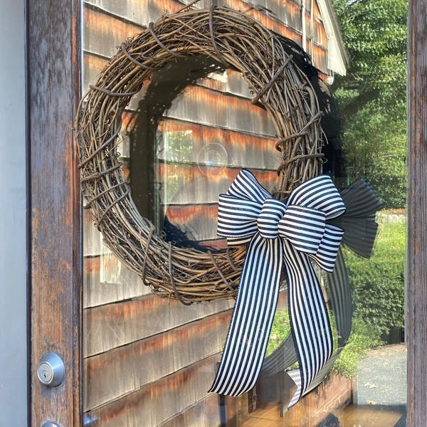 Red Velvet & Berries With Bows on Burlap Ribbon 12 Wide Bow 6 Streamers ...