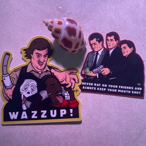 Scary Movie Sticker Funny Horror Stickers Wazzup Collectible - Etsy