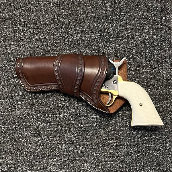 Western Cowboy Single Action Leather Holster El Dorado Style - Etsy