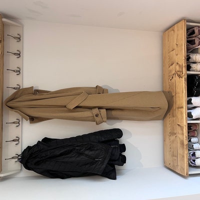 Shoe Boot Storage Bench Seat With Reclaimed Wood Top Boot Rack for ...