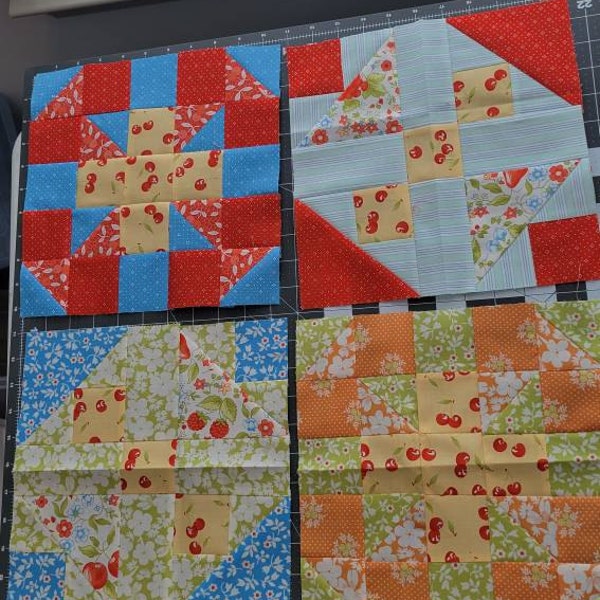A Dozen 10" Quilt Block Patterns - Etsy