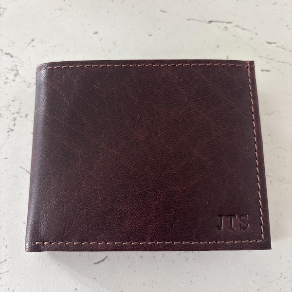 Personalised Leather Wallet With Coin Section - A Wonderful Gift for ...