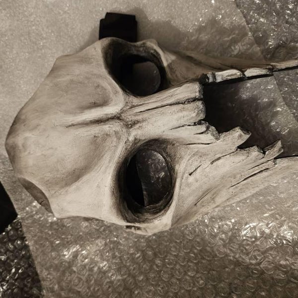 Fantasy Bird Skull Mask, Corvus / Raven / Crow, Half Mask - Etsy