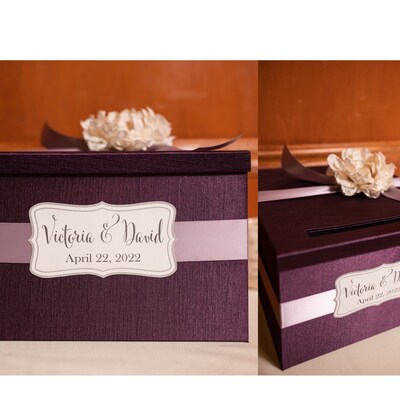 Wedding Card Box Personalized Name Card Box Event Card - Etsy