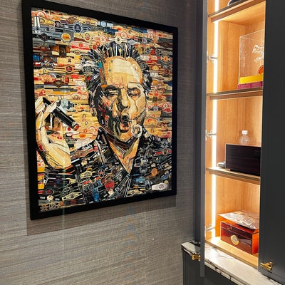 Cigar Gift Wall Décor Cigars Art Cigar Lounge Man Cave Man Gift Home ...