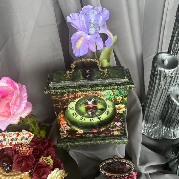 Alice in Wonderland (non) Talking Flowers "madame Iris" by Sutherland ...