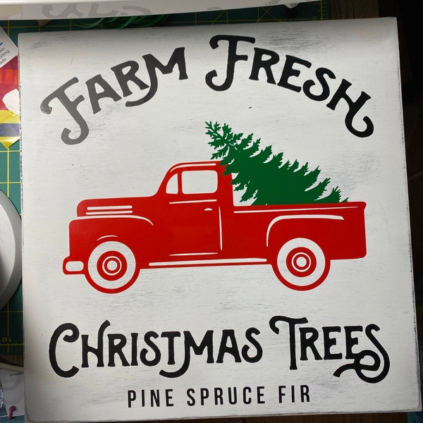Farm Fresh Christmas Trees SVG: Truck Cut File (digital Download) - Etsy