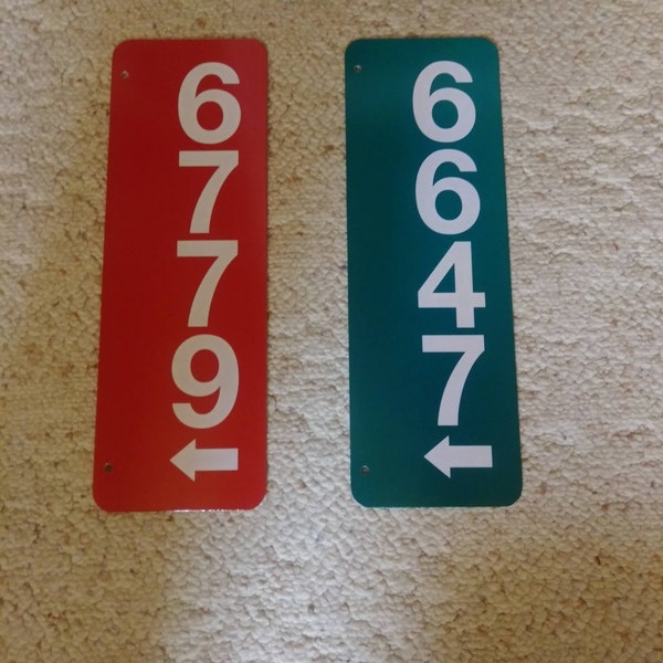 18x6 Reflective Custom Address Sign - Etsy