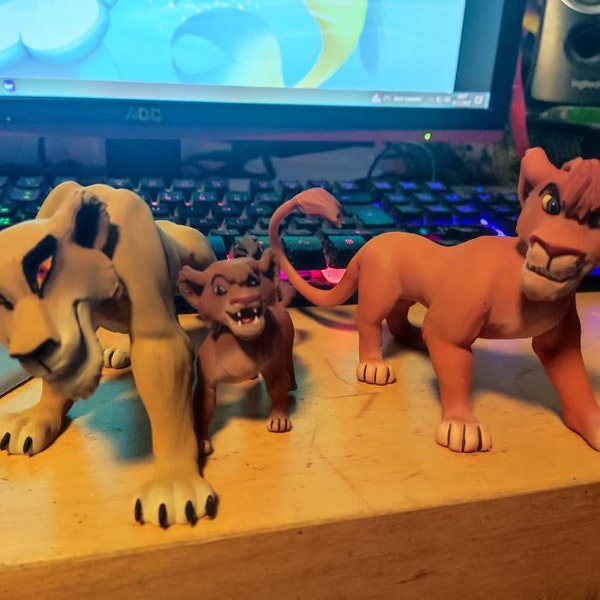 Zira Adult Lion King Furry Kiara Animal Art Figure Miniature Disney ...