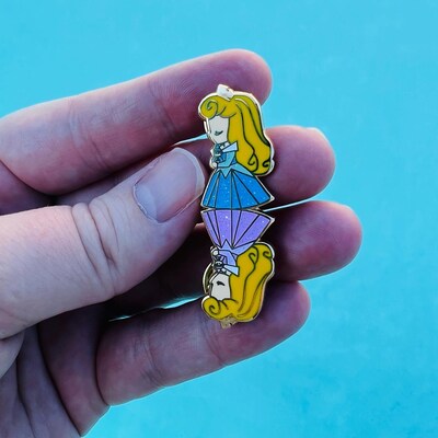 Sleeping Beauty Hard Enamel Flip-pin - Etsy