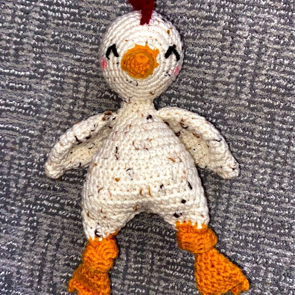Big Little Chickie Knotted Lovey Crochet Chicken PATTERN - Etsy
