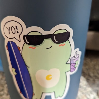 Frog Sticker Ramen Bowl Sticker Food Sticker Froggy Sticker Water ...