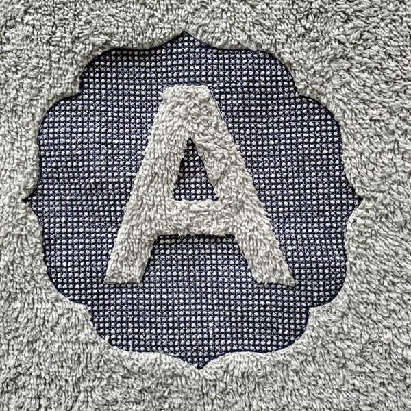 Embossed Machine Embroidery Alphabet, Monogram Towel Font, 5 Sizes, A-Z ...