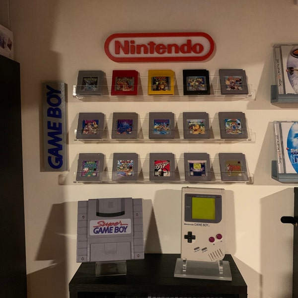 Gameboy Video Game Logo Sign 8.25in (3D Printed, Man Cave, Game Room ...