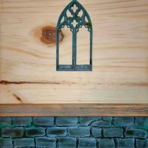 1/6 Miniature Gothic Window Diy Kit 1/6 Scale Church Window - Etsy