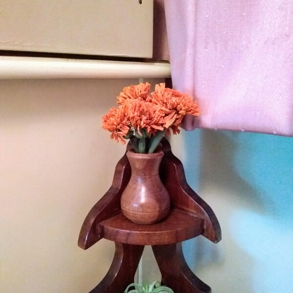 Mossy Green and Copper Salad or Fruit Bowl Earth Tones Large Shallow ...