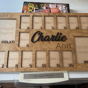 School Years Photo Frame SVG Laser Cut File Kindergarten High School ...