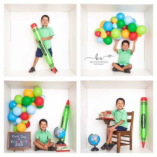 White Photo Box Grid 9 Box Template, Photoshop Template, "in the Box ...