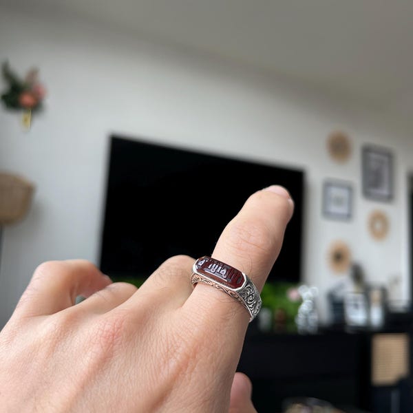 Surah Fatiha Ring, Islamic Ring for Men, Islamic Gift for Men, Handmade ...