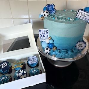 Everton Cake Toppers Personalised With Number - Etsy UK