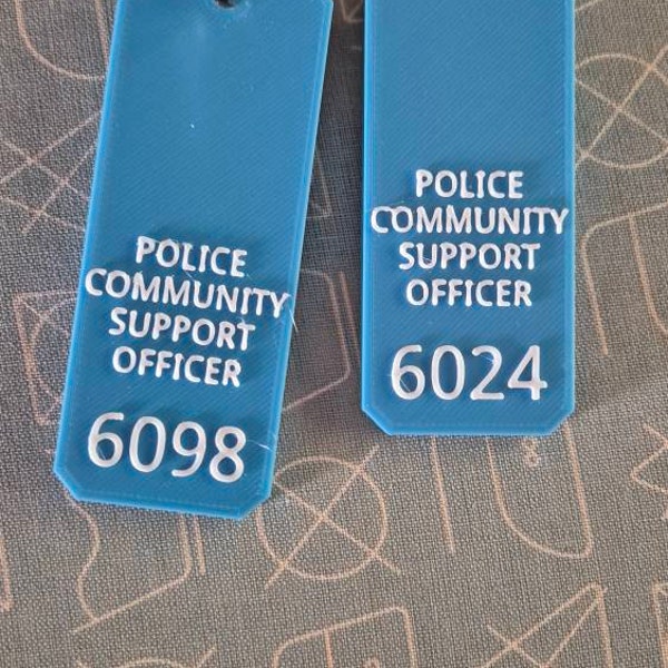Personalised Police Officer Key Ring/bag Tag - Etsy UK