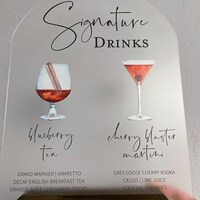 Clear Glass Look Acrylic Table Number Sign With Stands - Etsy