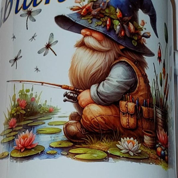 12 PNG, Watercolor Fishing Gnome Clipart PNG, Fishing Clipart Bundle ...