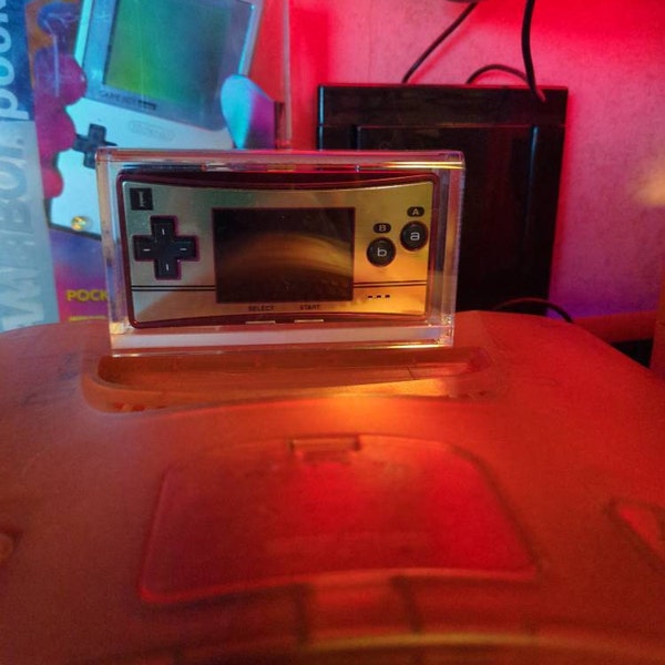 Game Boy Advance Micro Cartvault Acrylic Gameboy GBA Micro System ...