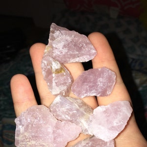 Madagascar Rose Quartz Rough Natural Stones: Choose 4 oz 8 | Etsy