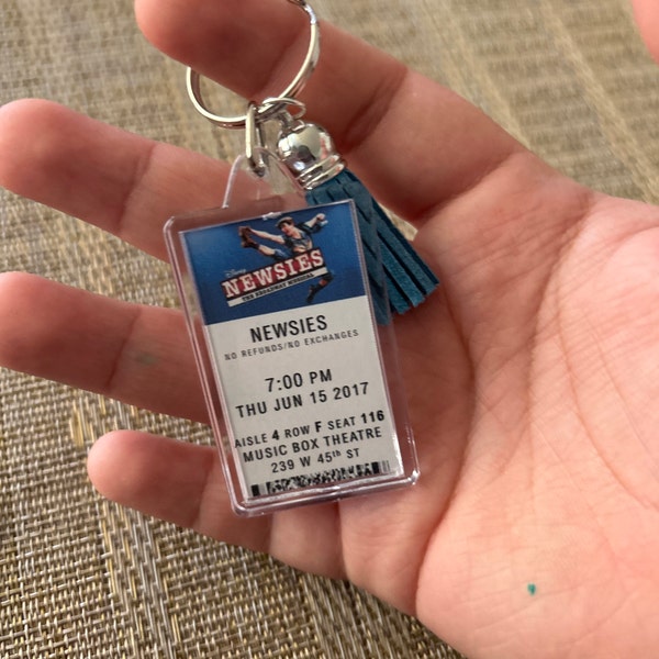 The Phantom of the Opera Broadway Musical Ticket Keychain - Etsy