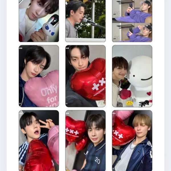 KPOP Photocard Template Canva Digital Cute Personal Gift Freebie Ideas ...