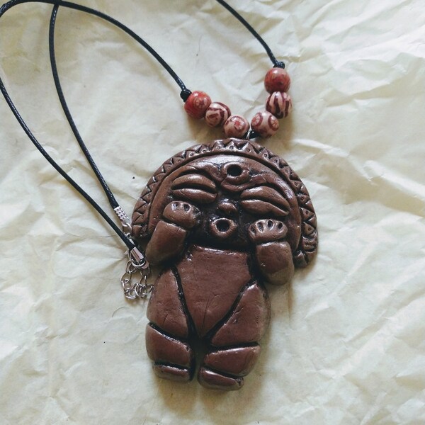 Taino Art Atabey, Behique, Yucahu or Arawak Moon Goddess Amulets ...