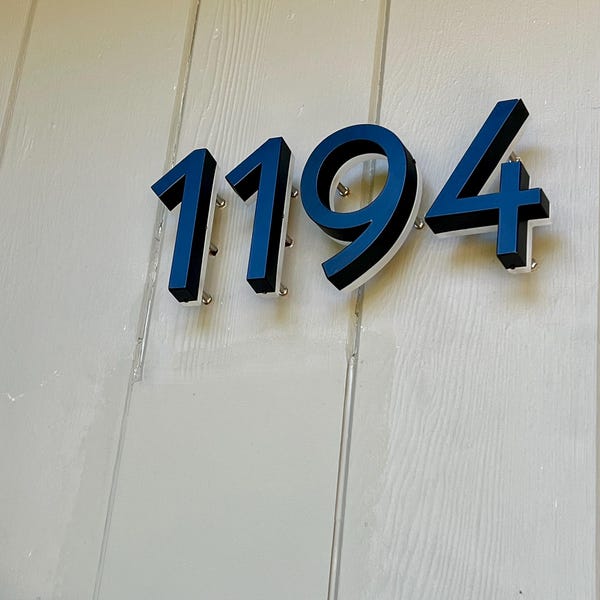 Modern House Numbers,address Number,metal Laser Cut Number Sign, Hotel ...