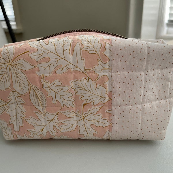 Patchwork Cosmetic Bag PDF SEWING PATTERN, a Pretty Quilted Makeup Bag ...