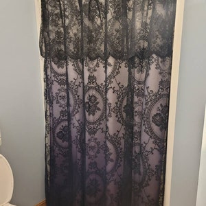 Lace Window Scarf for Gothic Decor or Victorian Decor in 2 Sizes. Goth ...