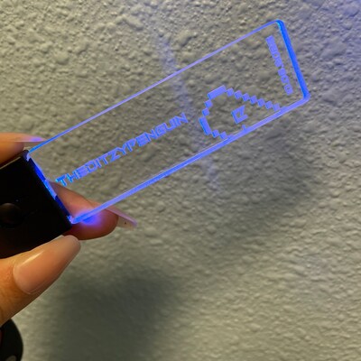 Custom ROBLOX Theme Name Tag LED Keychain Christmas, Holiday Gift Idea ...