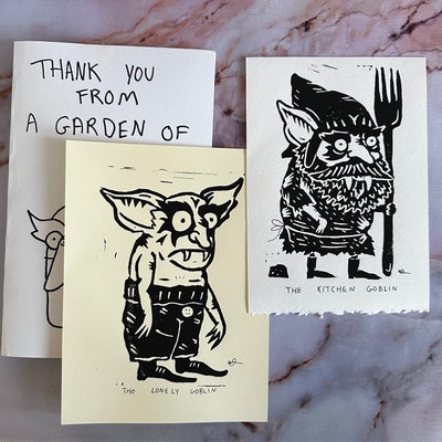 The Kitchen Goblin Goblin Print Kitchen Print Weird Wall - Etsy