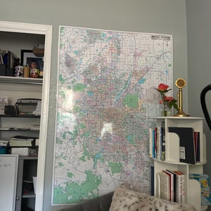 Greater Houston / Harris County Wall Map - Etsy