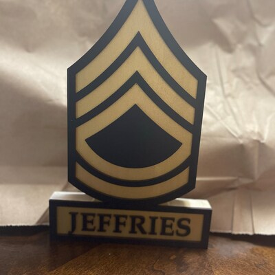 ARMY Enlisted Rank Cake Topper and Centerpiece ARMY Promotion - Etsy