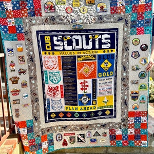 Riley Blake Cub Scouts Bobcat Fabric, Cotton Fabric, Boy Scouts Fabric ...