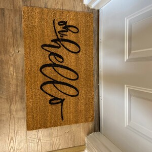 Oh Hello Doormat Hello Welcome Mat Housewarming Gift Cute | Etsy