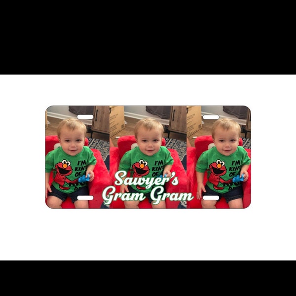 Custom License Plate Front Car Tag, Aluminum or Plastic - Personalized ...